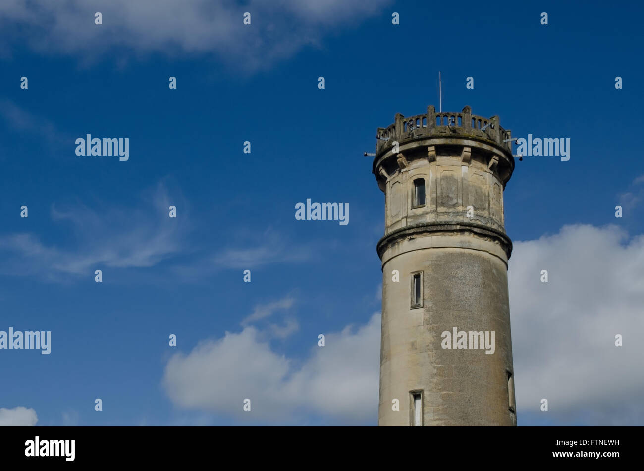 A tower in a blue sky Stock Photo - Alamy