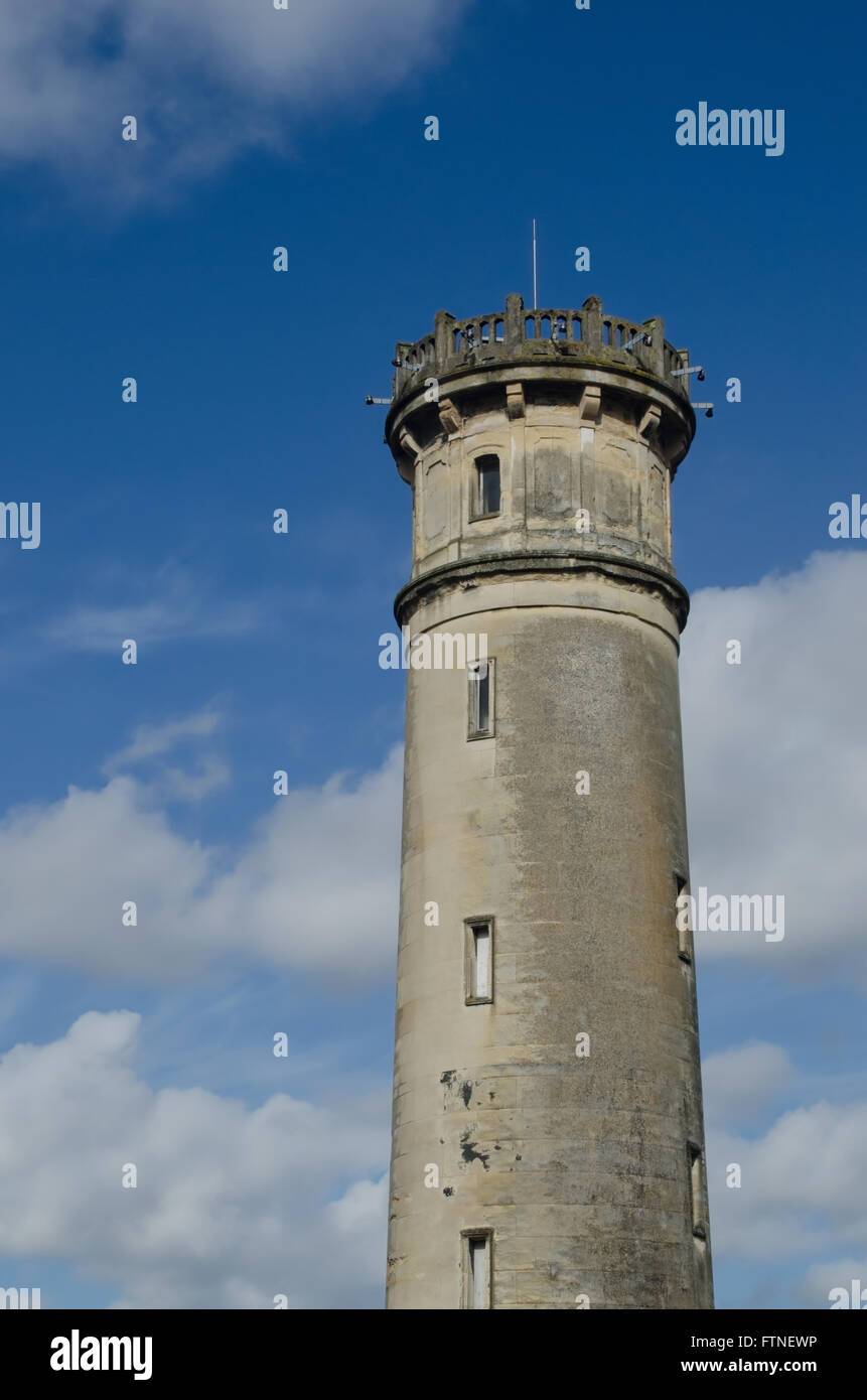 A tower in a blue sky Stock Photo - Alamy