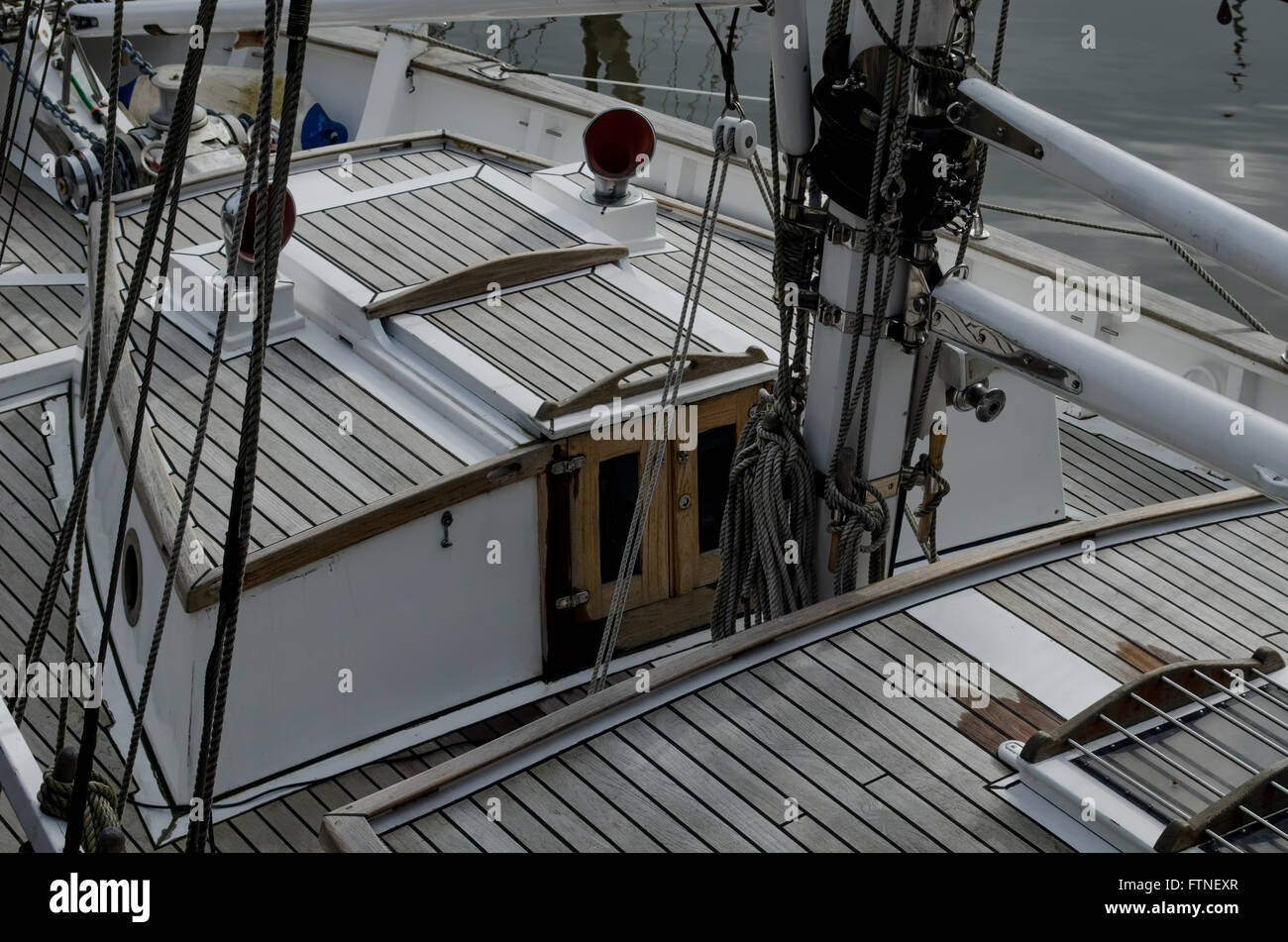 A wooden sailing boat Stock Photo - Alamy