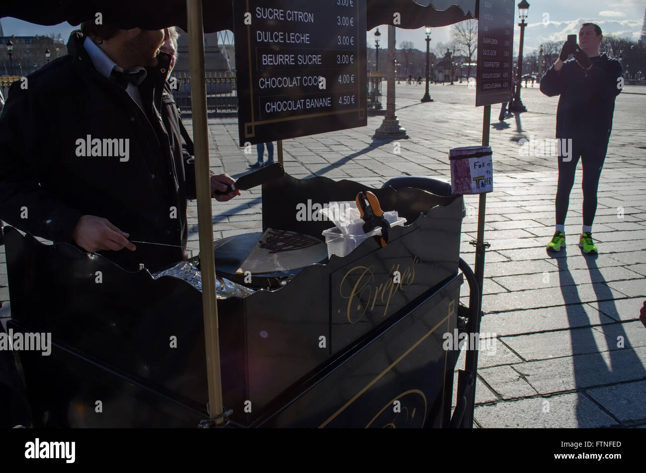 A pancake stand in Paris Stock Photo - Alamy