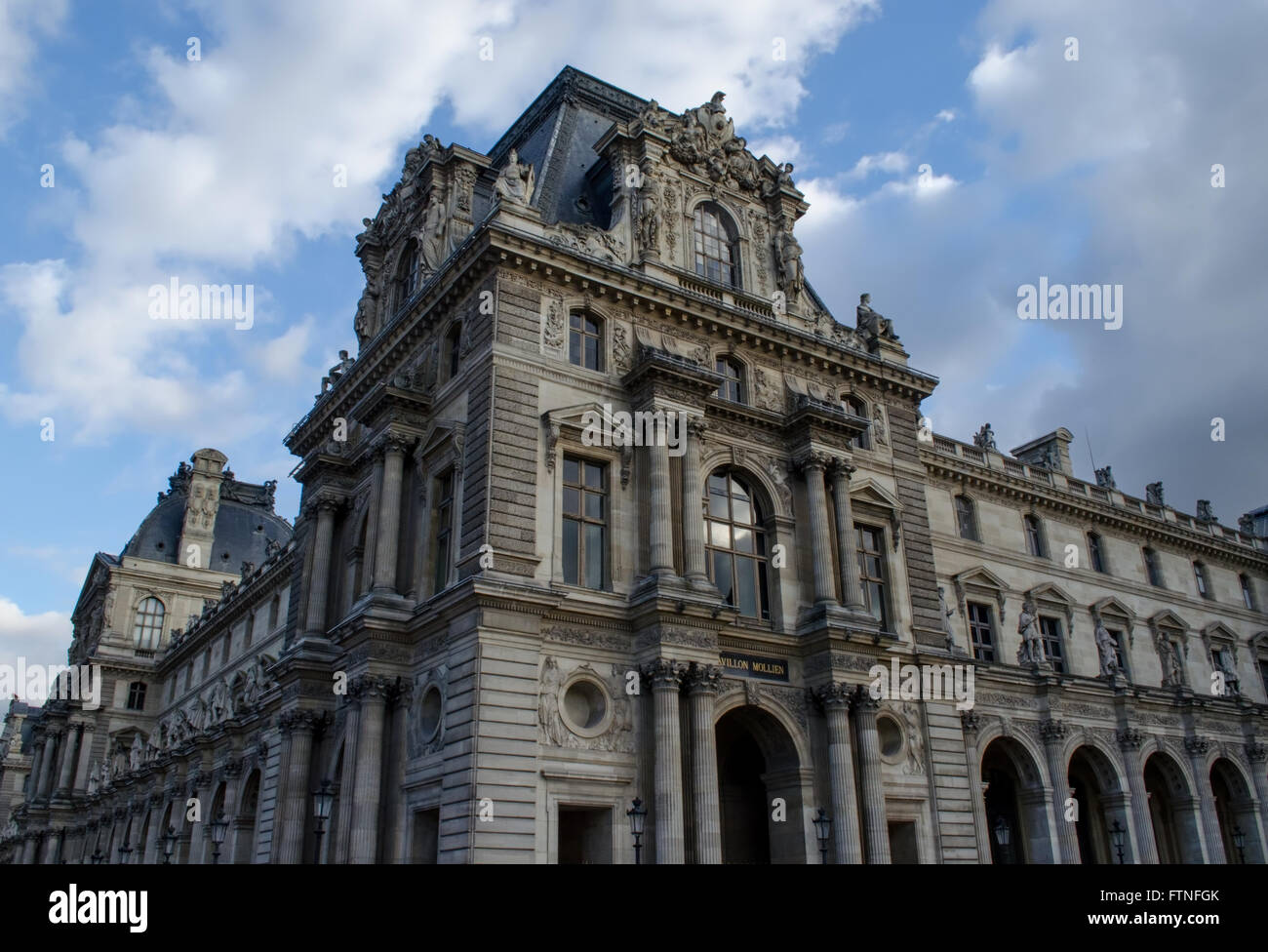 The Louvre museum buildings Stock Photo - Alamy