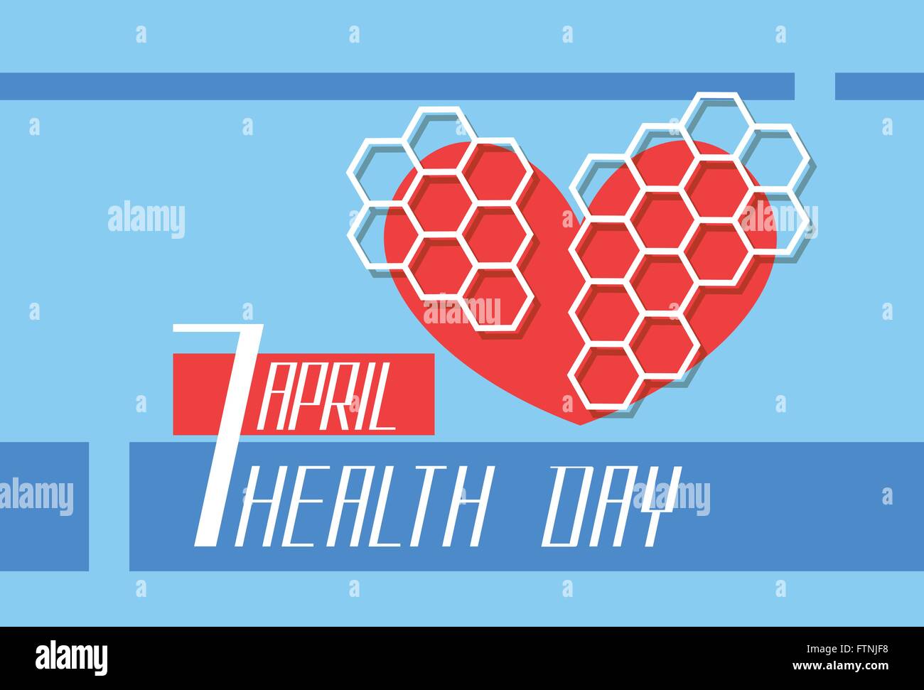 Red Heart Shape World Health Day Stock Vector Image & Art - Alamy