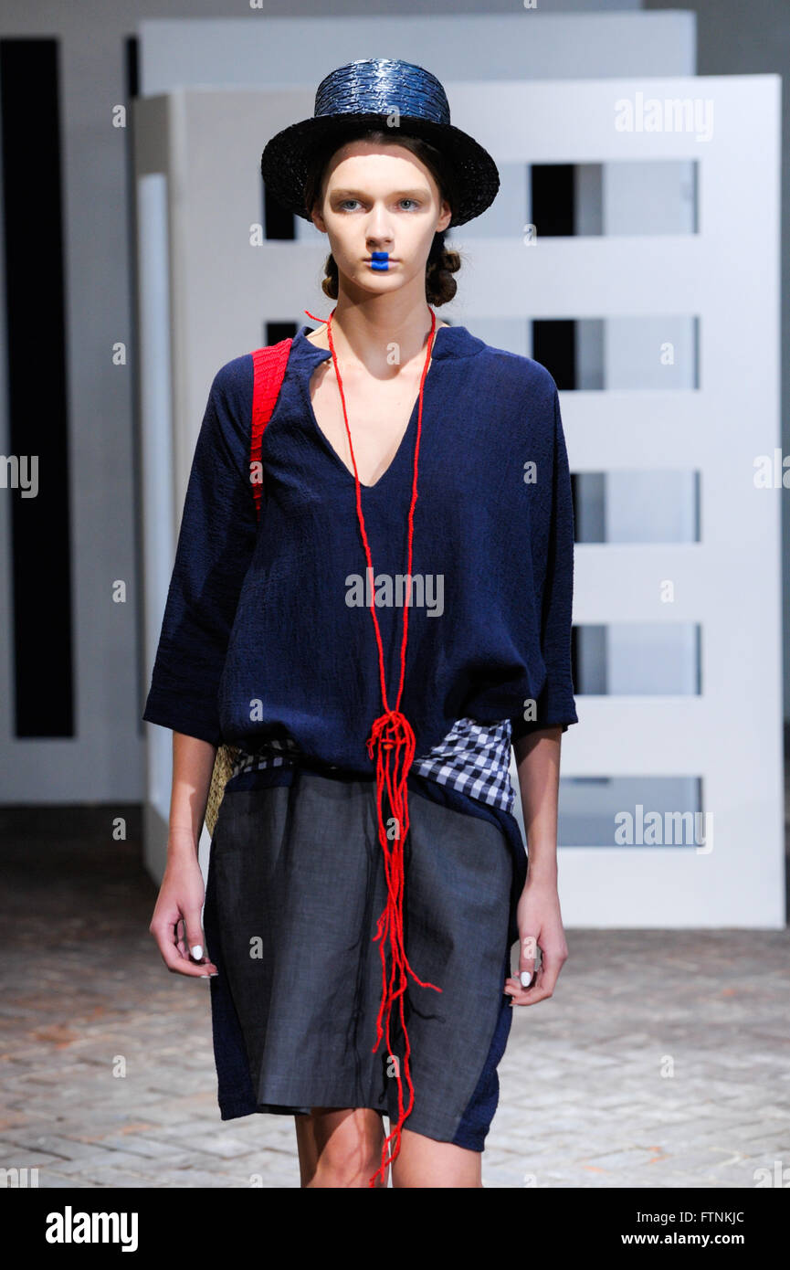 MILAN, ITALY - SEPTEMBER 24: A model walks the runway during the ...