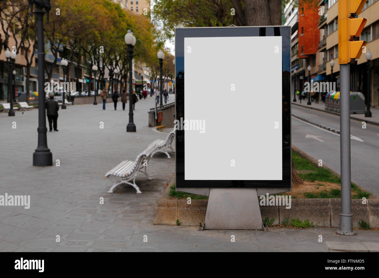 Street poster blank people walking hi-res stock photography and images ...