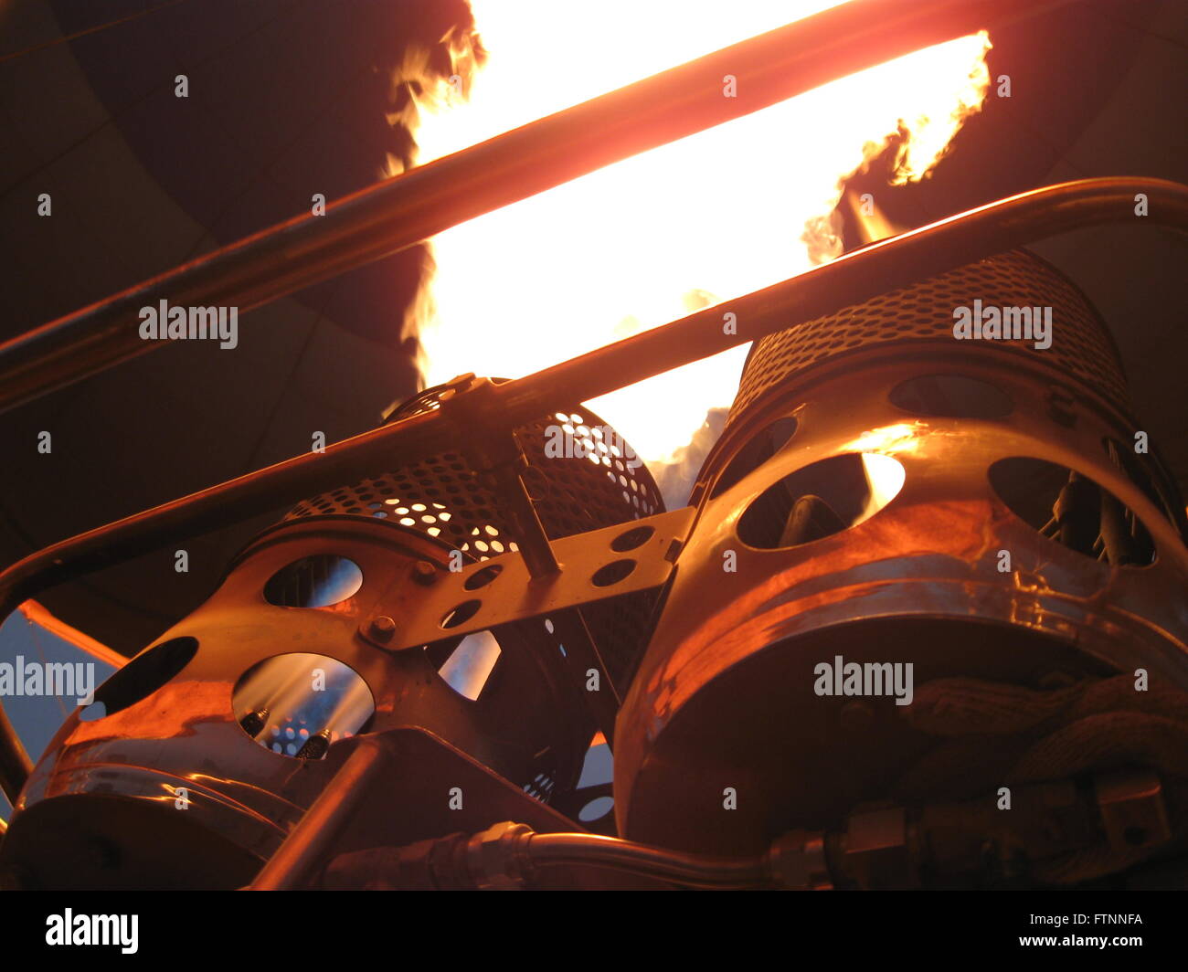 hot air balloon burner Stock Photo - Alamy