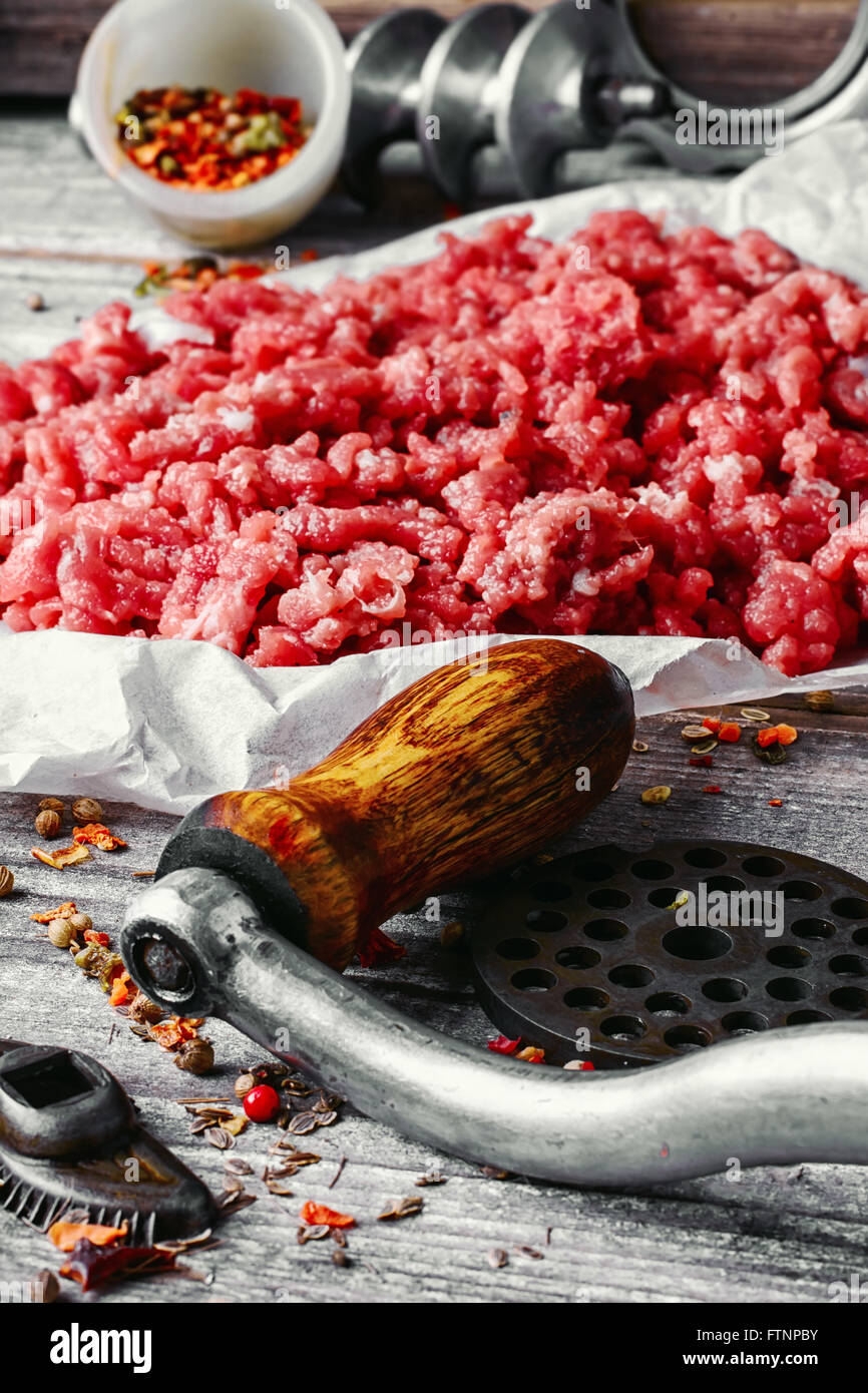 Ground beef grinder hi-res stock photography and images - Alamy