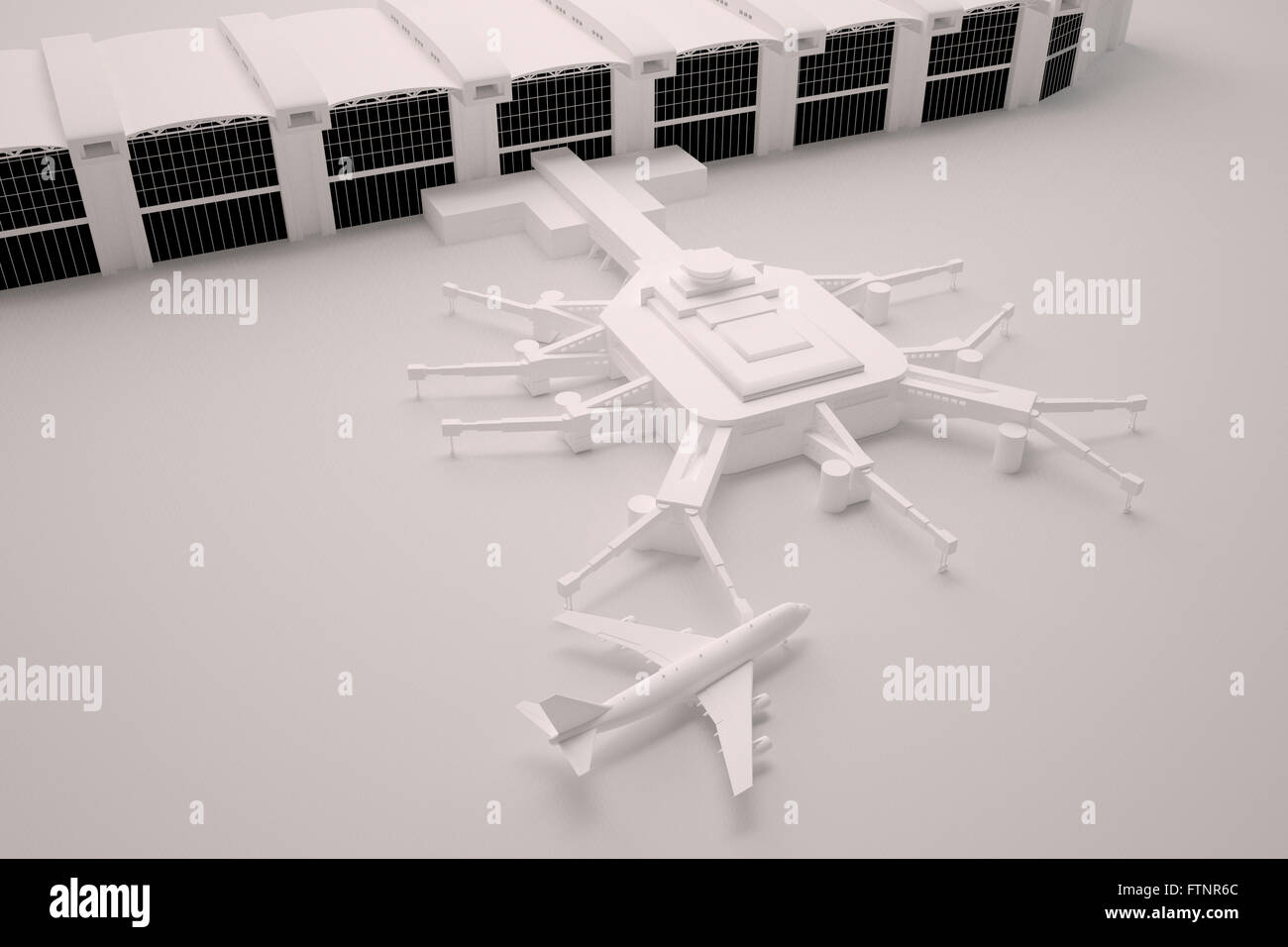 Airport terminal, exit airplane boarding, traveling, the output ...