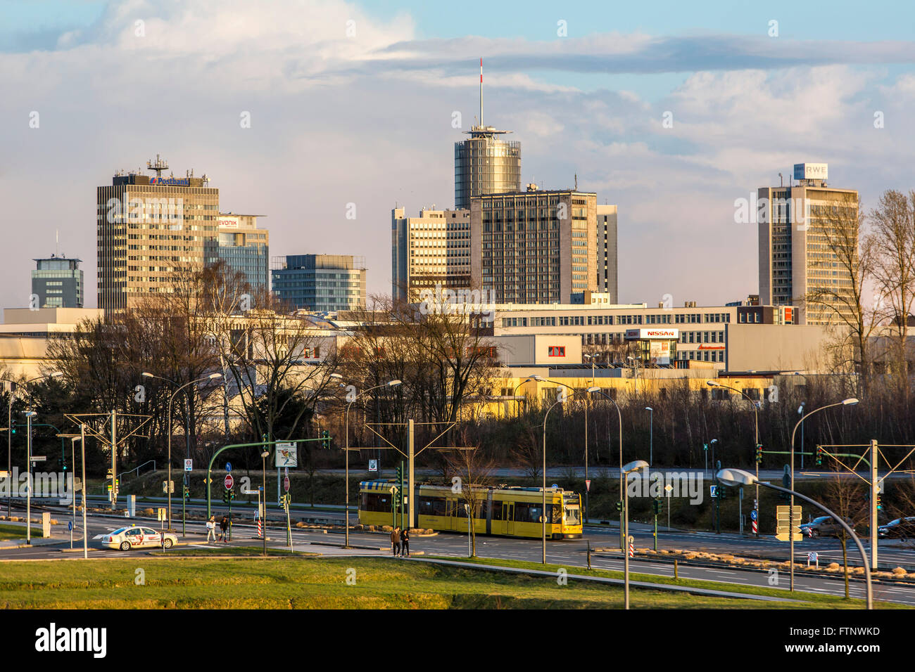 Skyline, business district of Essen, Germany Stock Photo - Alamy