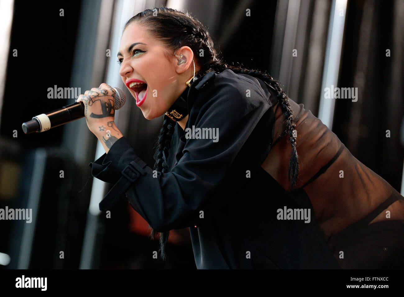 BARCELONA - MAY 23: Porcelain Black (American industrial pop singer ...