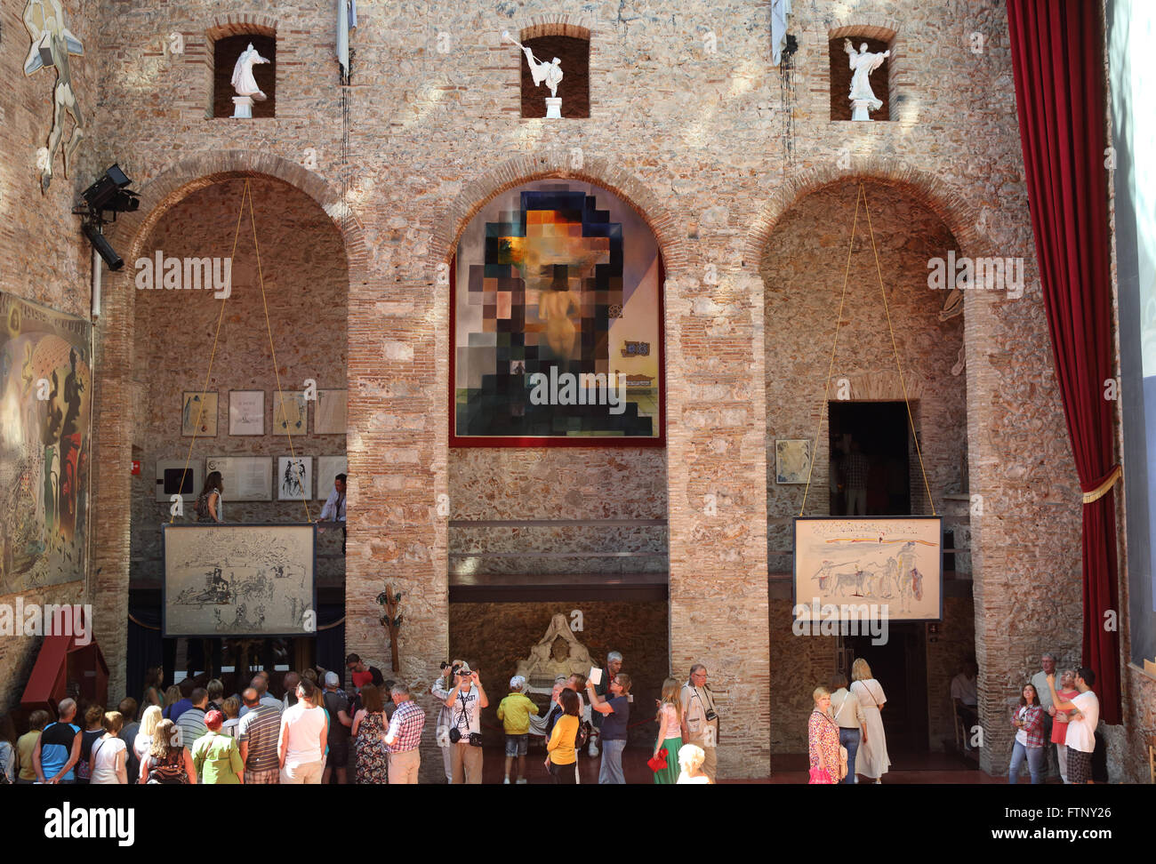 'Lincoln in Dalivision' optical illusion piece of artwork, at the Dali ...