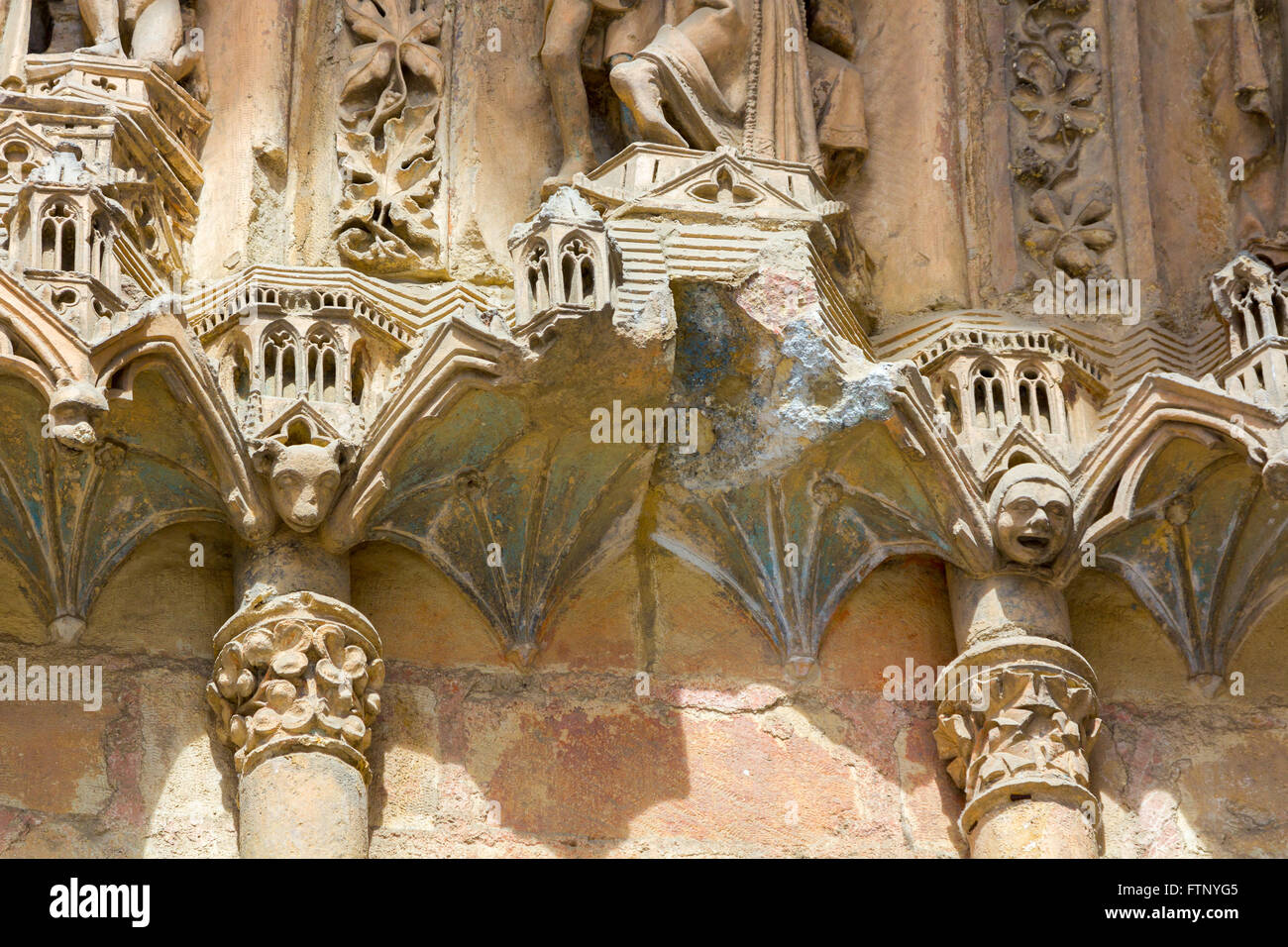 Religious architectural details in a church Stock Photo - Alamy