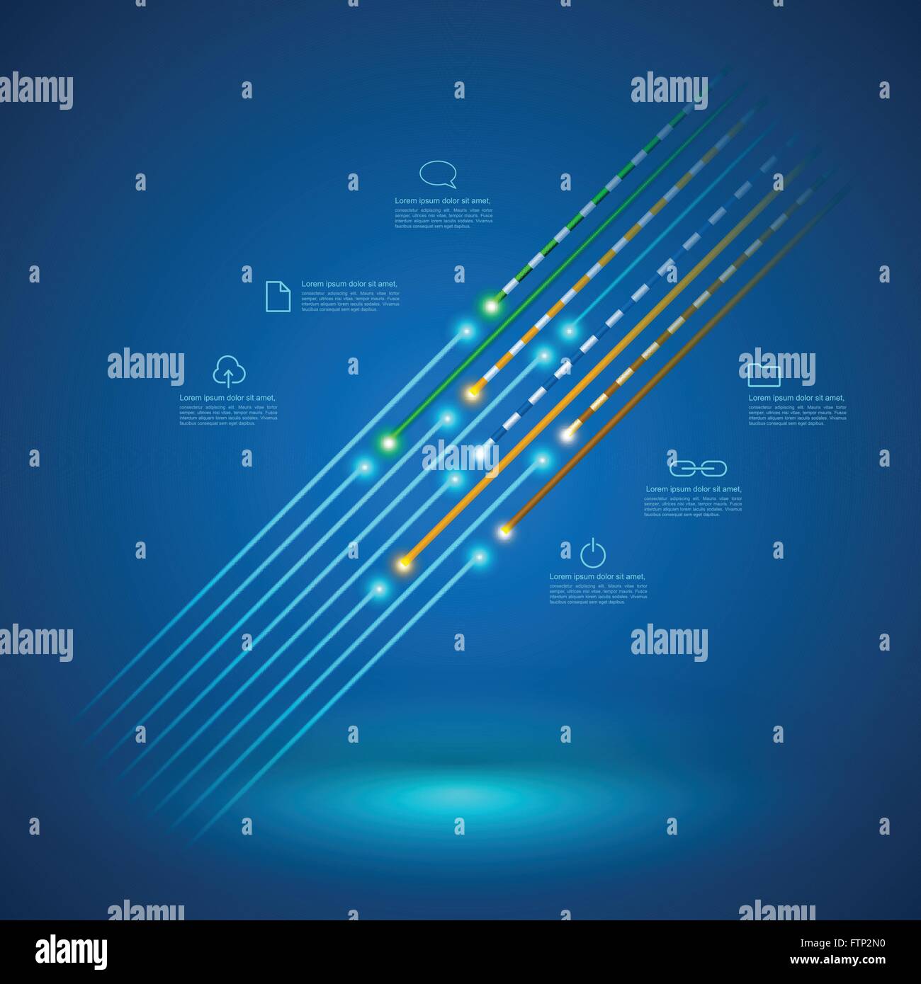 Abstract line connect concept with icons Stock Vector Image & Art - Alamy