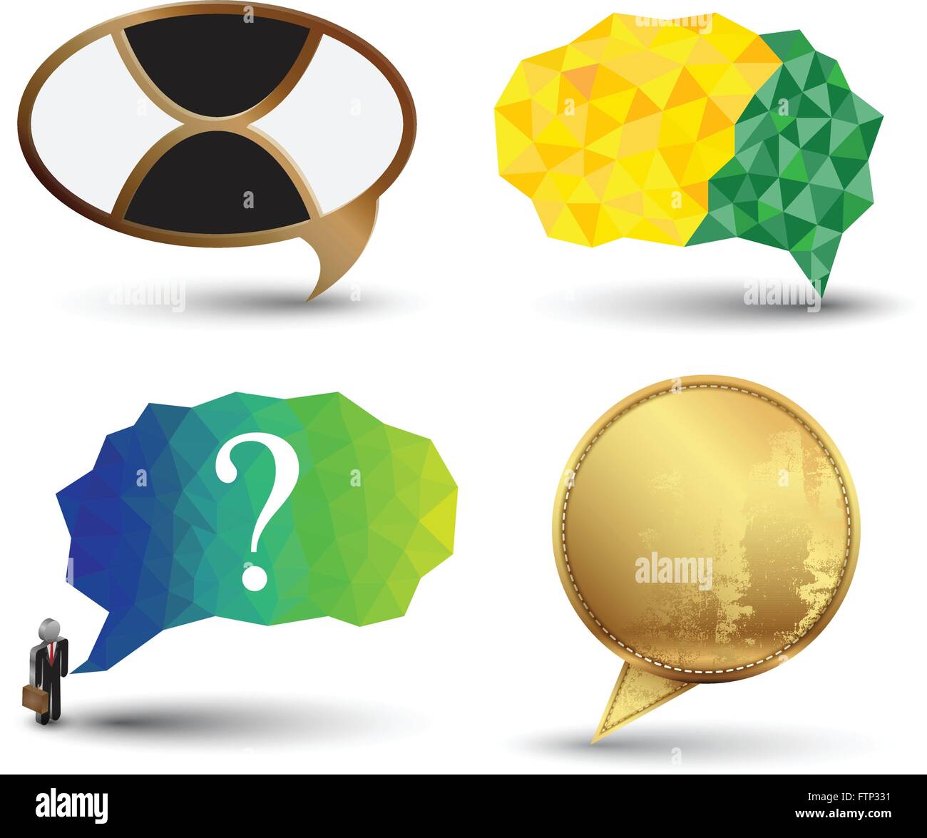 Speech bubble banner set Stock Vector Image & Art - Alamy