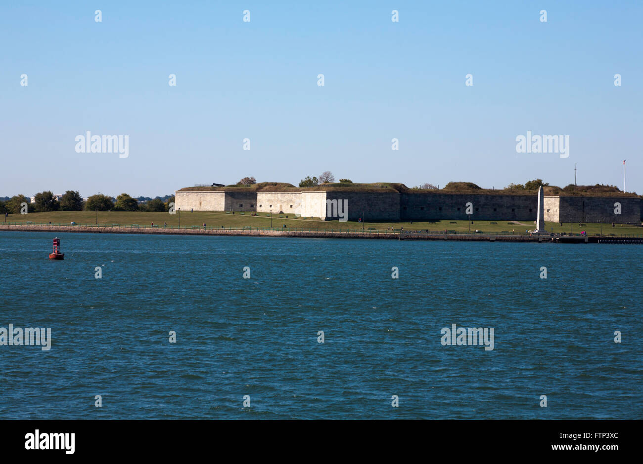 Fort Warren on Georges Island Boston Harbor Islands Massachusetts USA ...