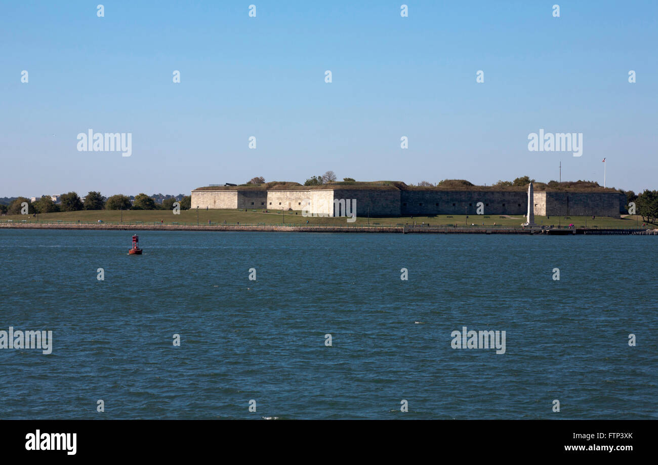 Fort Warren on Georges Island Boston Harbor Islands Massachusetts USA ...