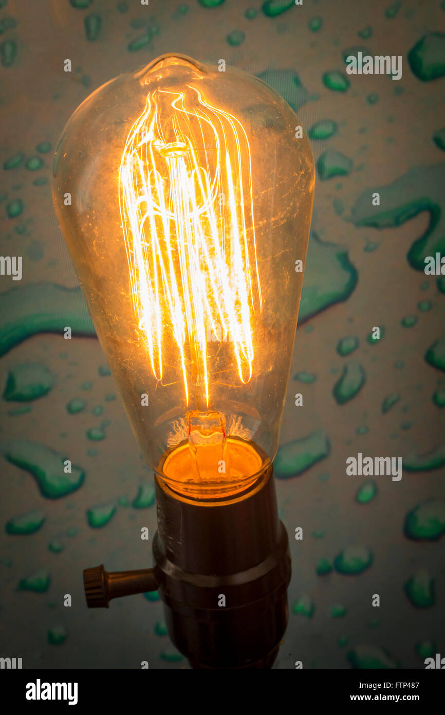Decorative antique edison style filament light bulb with water drip ...