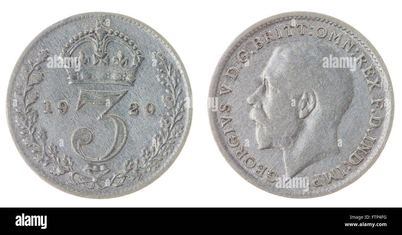 Three pence coin hi-res stock photography and images - Alamy