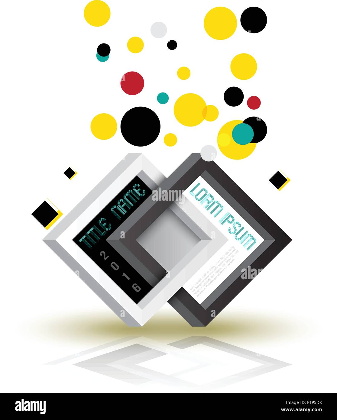 Rectangles Intersect And Circle Color Stock Vector Image And Art Alamy