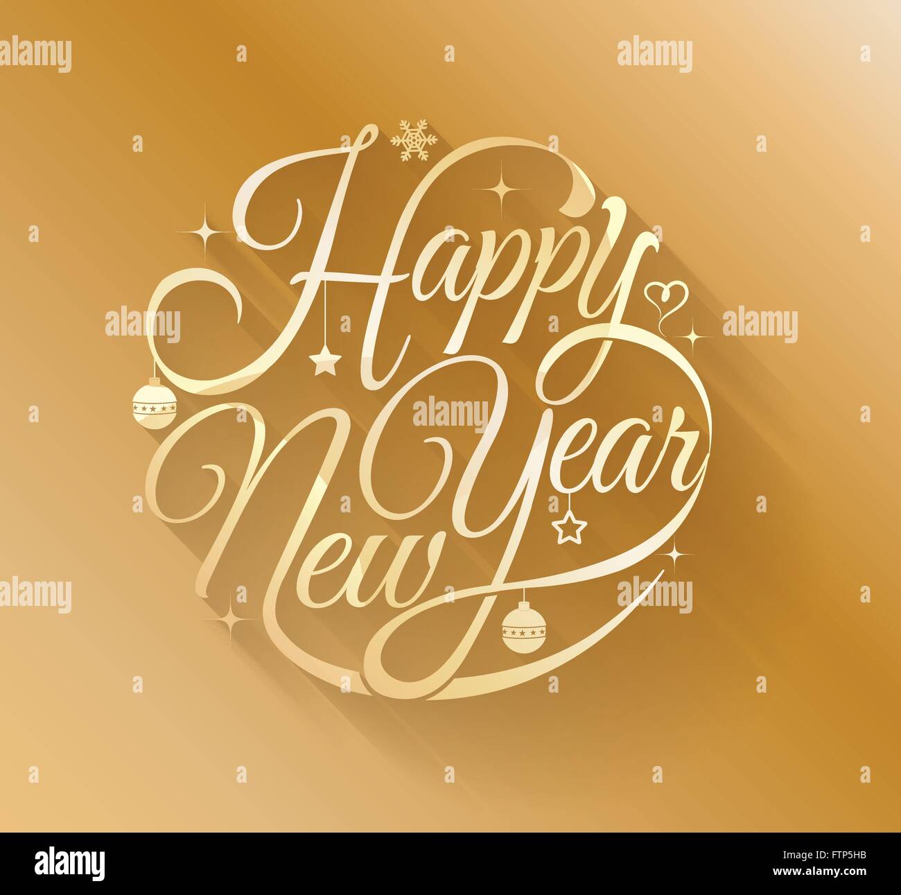 Gold Happy new year lettering Stock Vector Image & Art - Alamy