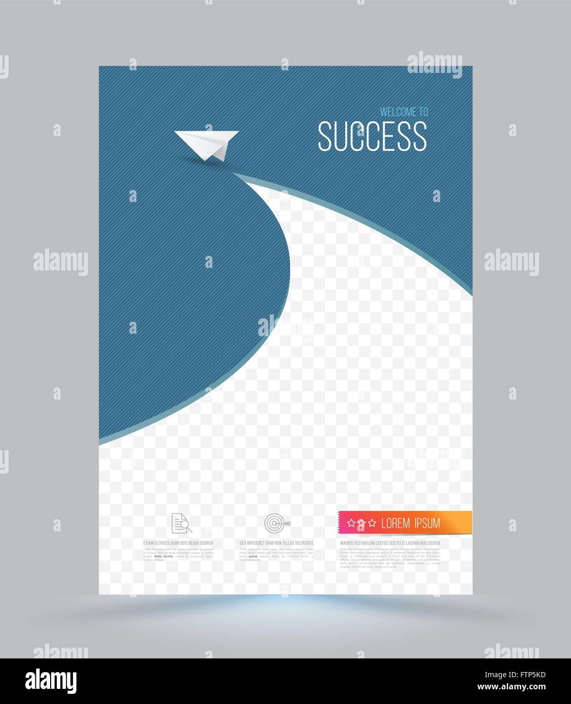 Vector design page template origami modern style. Vector illustration ...