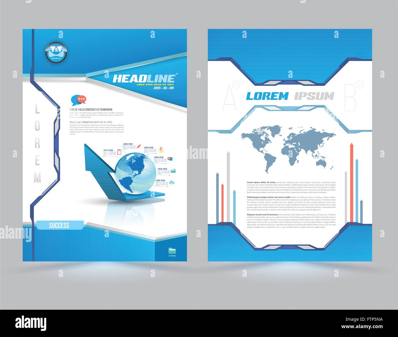 Vector design page template origami modern style. Vector illustration ...