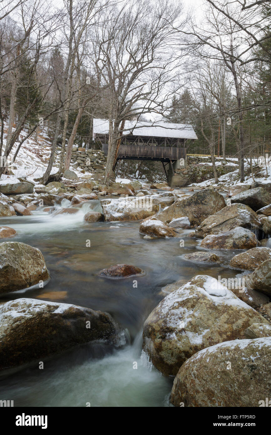 Flume Covered Bridge in Franconia Notch State Park of Lincoln, New ...