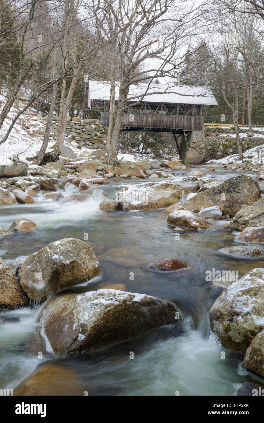 Flume Covered Bridge in Franconia Notch State Park of Lincoln, New ...