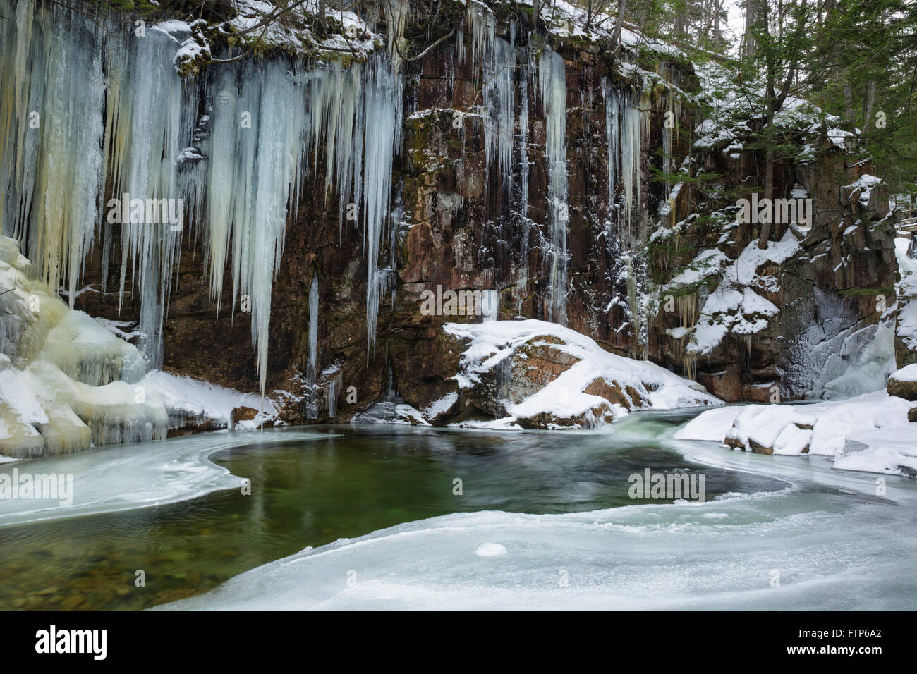The Lower Pool at Sabbaday Falls in Waterville Valley, New Hampshire ...
