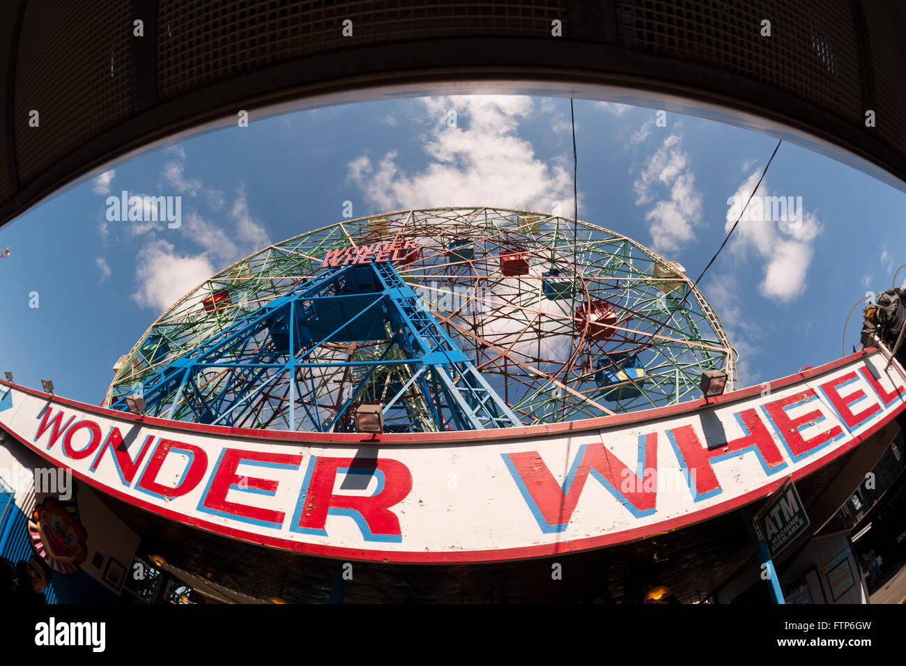 The Wonder Wheel in Deno's Wonder Wheel Park on opening day in Coney ...