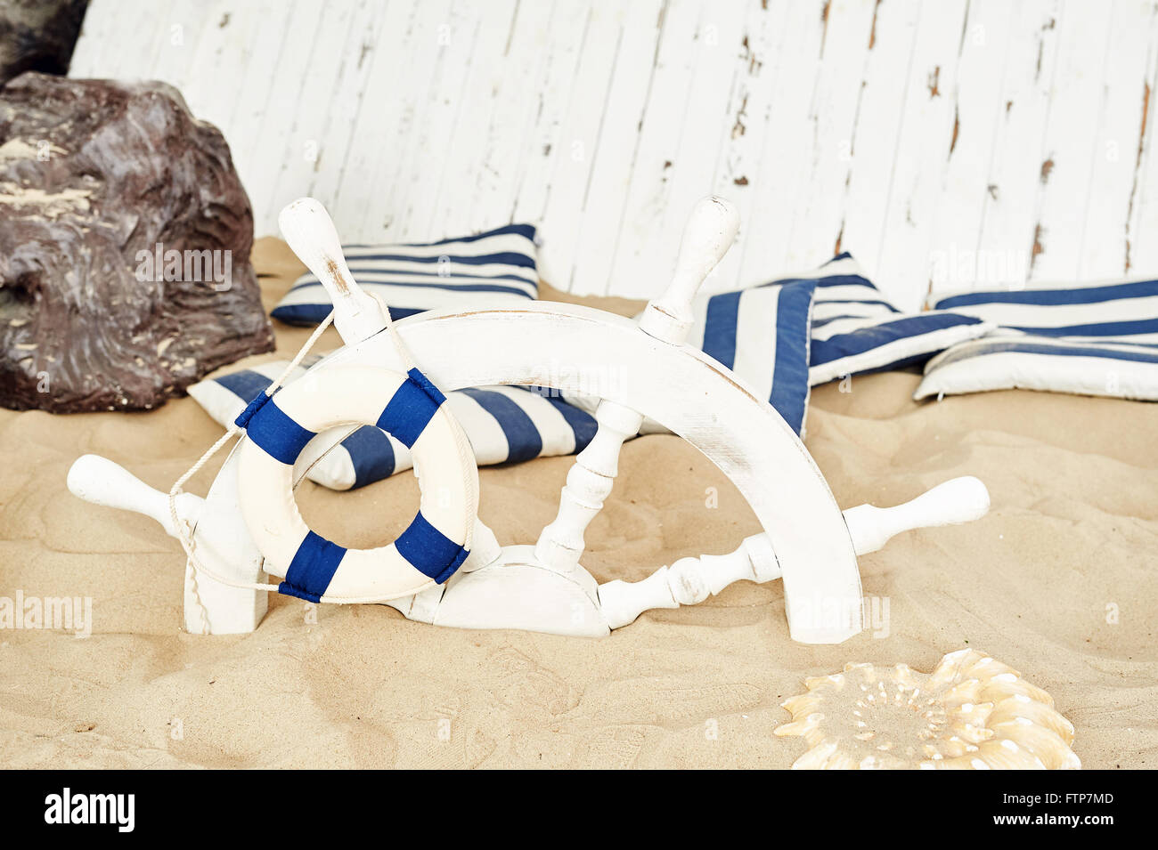 Studio sea marine design interior for photo Stock Photo - Alamy