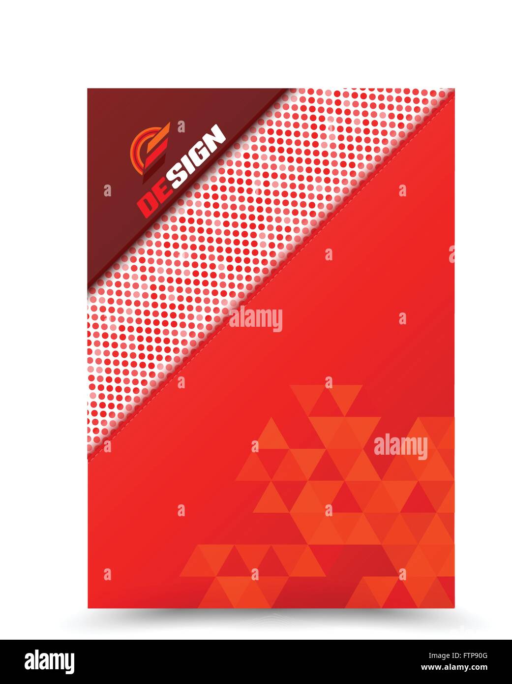 Cover design layout template in A4 size. Vector illustration. Can use ...