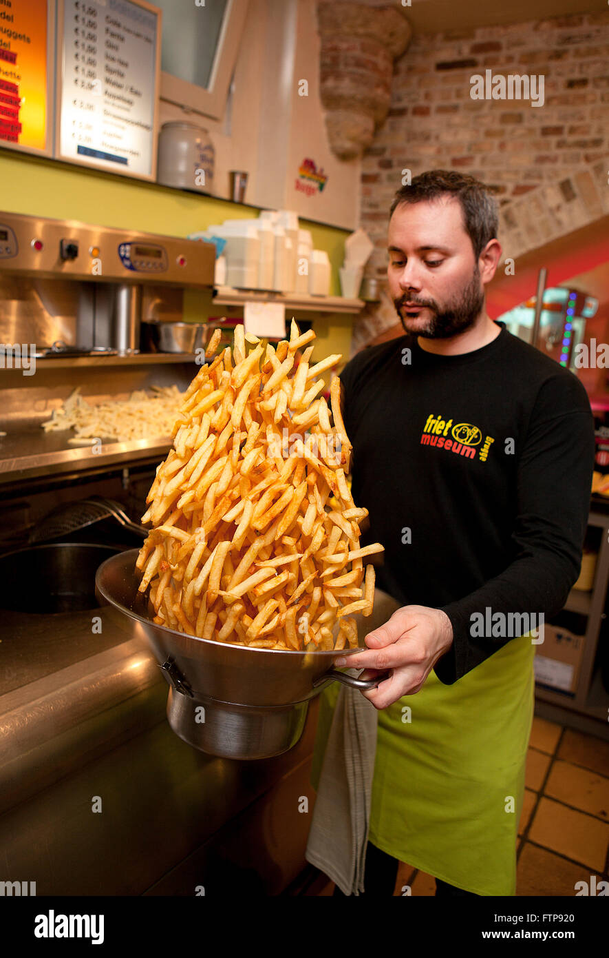 Bruges,Belgium: Friet Museum,the Belgian potato chip museum Stock Photo ...