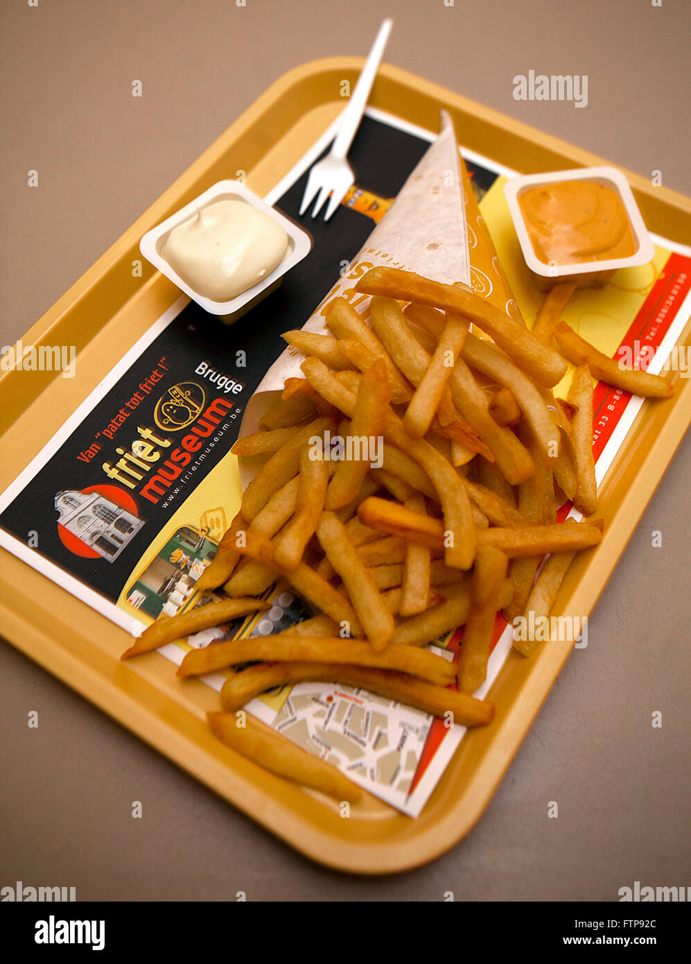 Bruges,Belgium: Friet Museum,the Belgian potato chip museum Stock Photo ...