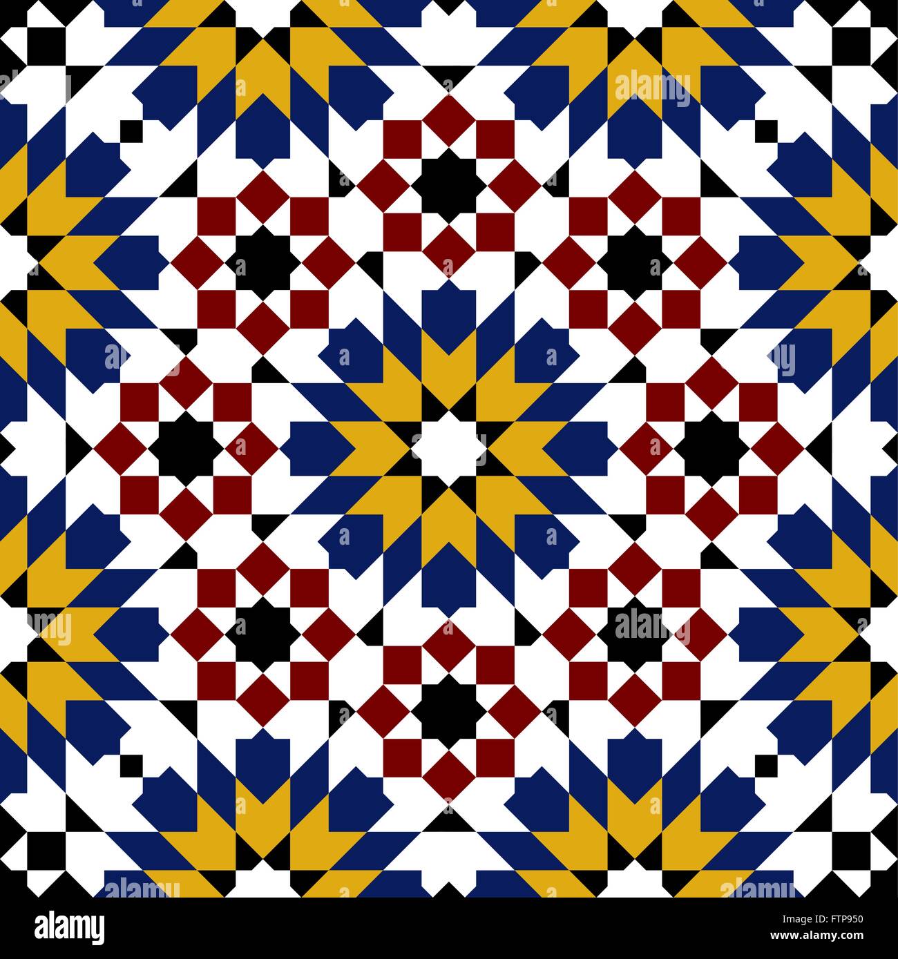 moroccan mosaic seamless Stock Vector Image & Art - Alamy