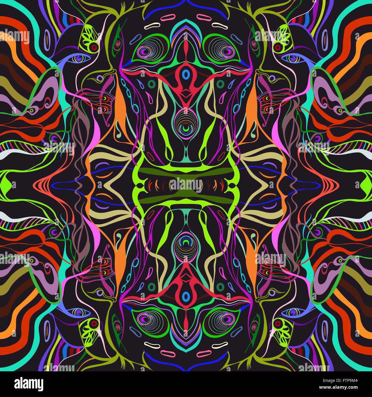 Psychedelic texture Stock Vector Images - Alamy