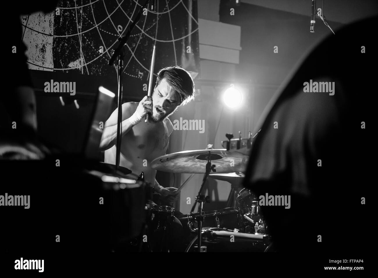 Instrumental rock group Black and White Stock Photos & Images - Alamy