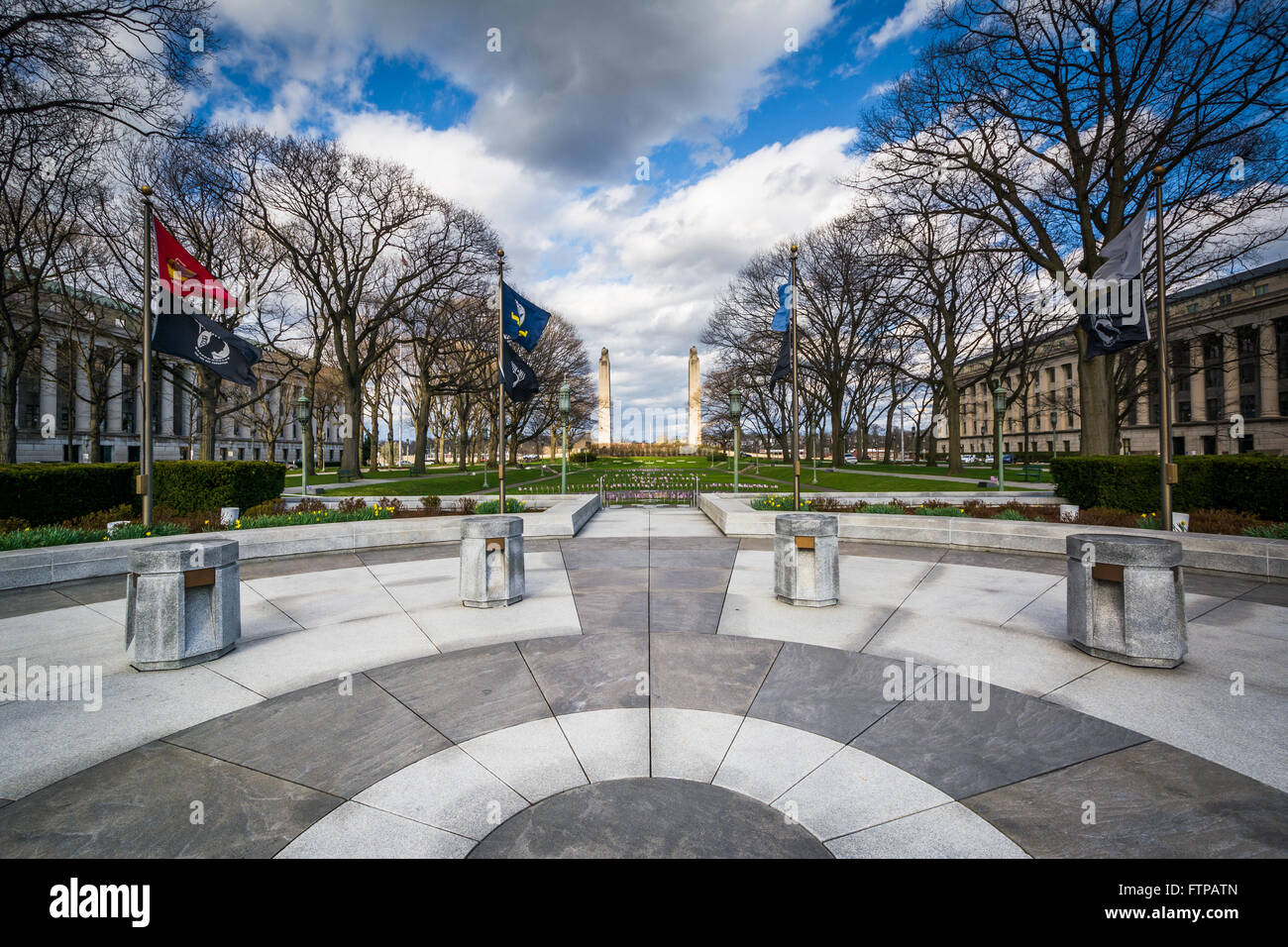 Flags at the Pennsylvania State Capitol Complex, in Harrisburg ...
