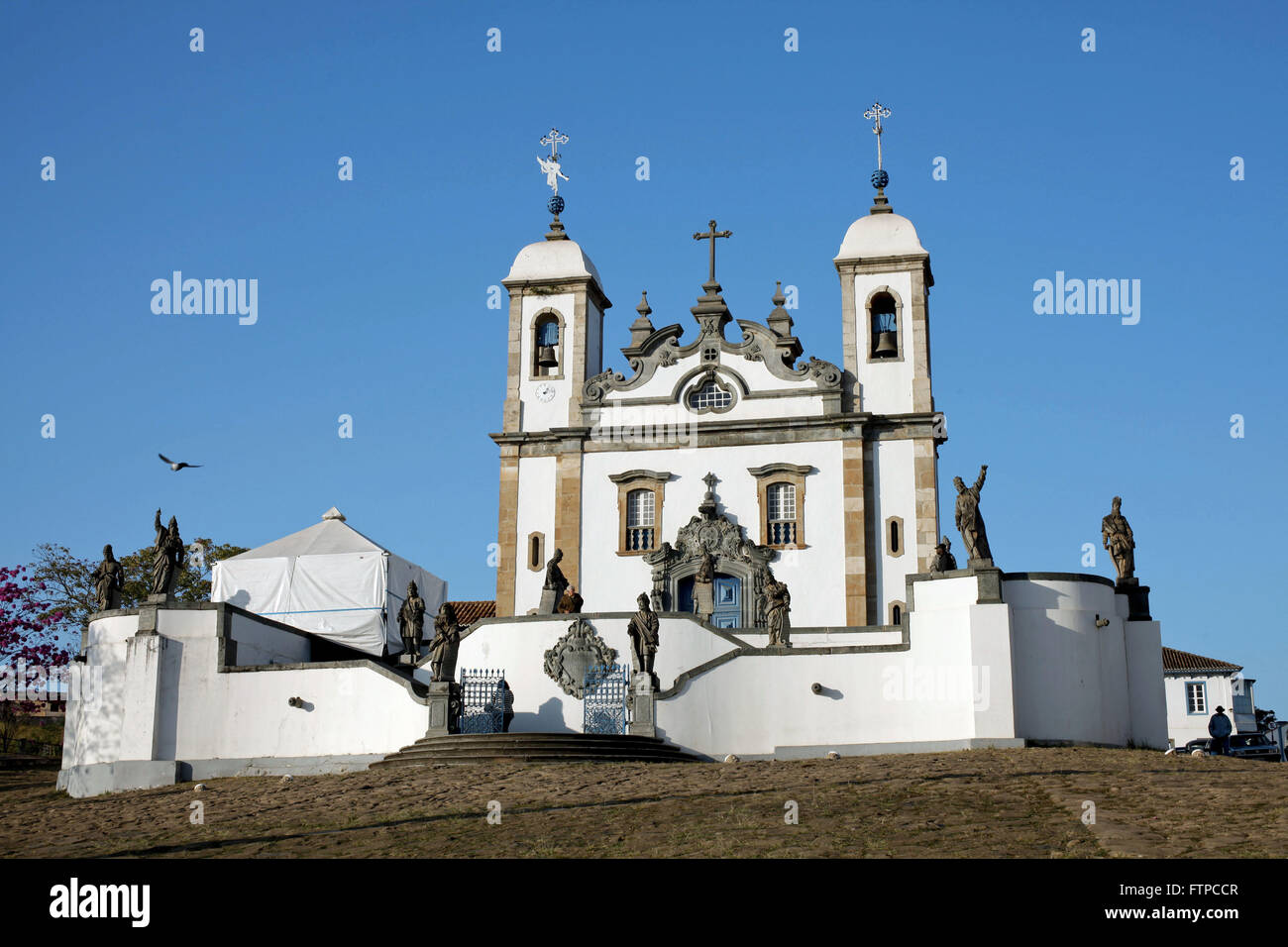 Basilica of Bom Jesus Matozinhos and sculptures Aleijadinho in ...