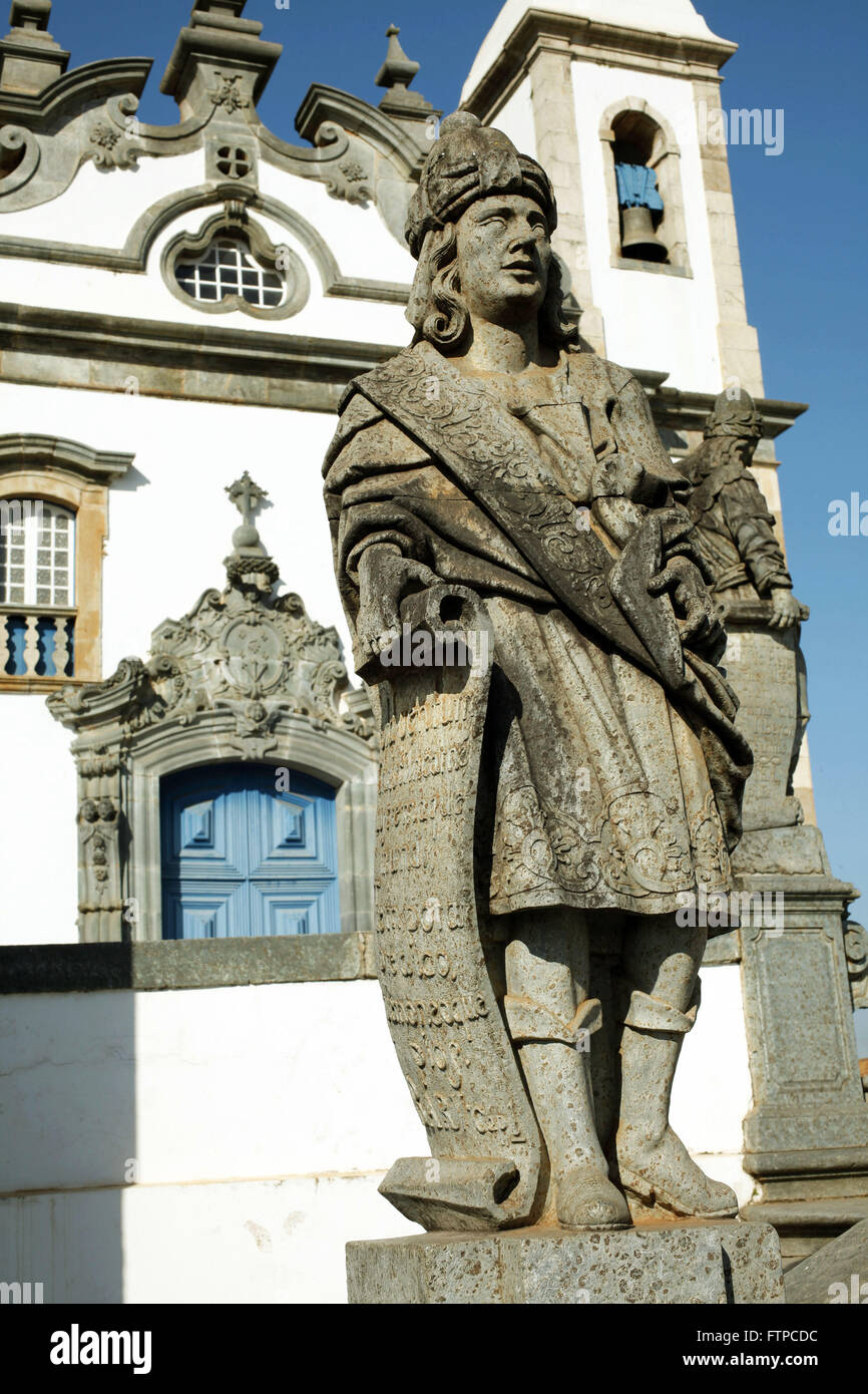 Prophet Baruch - sculpture carved by Aleijadinho in the Basilica of Bom ...