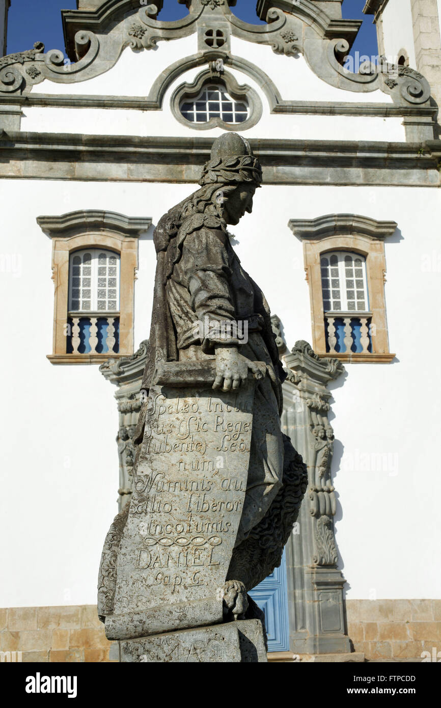 Prophet Daniel - sculpture carved by Aleijadinho the Basilica of Bom ...