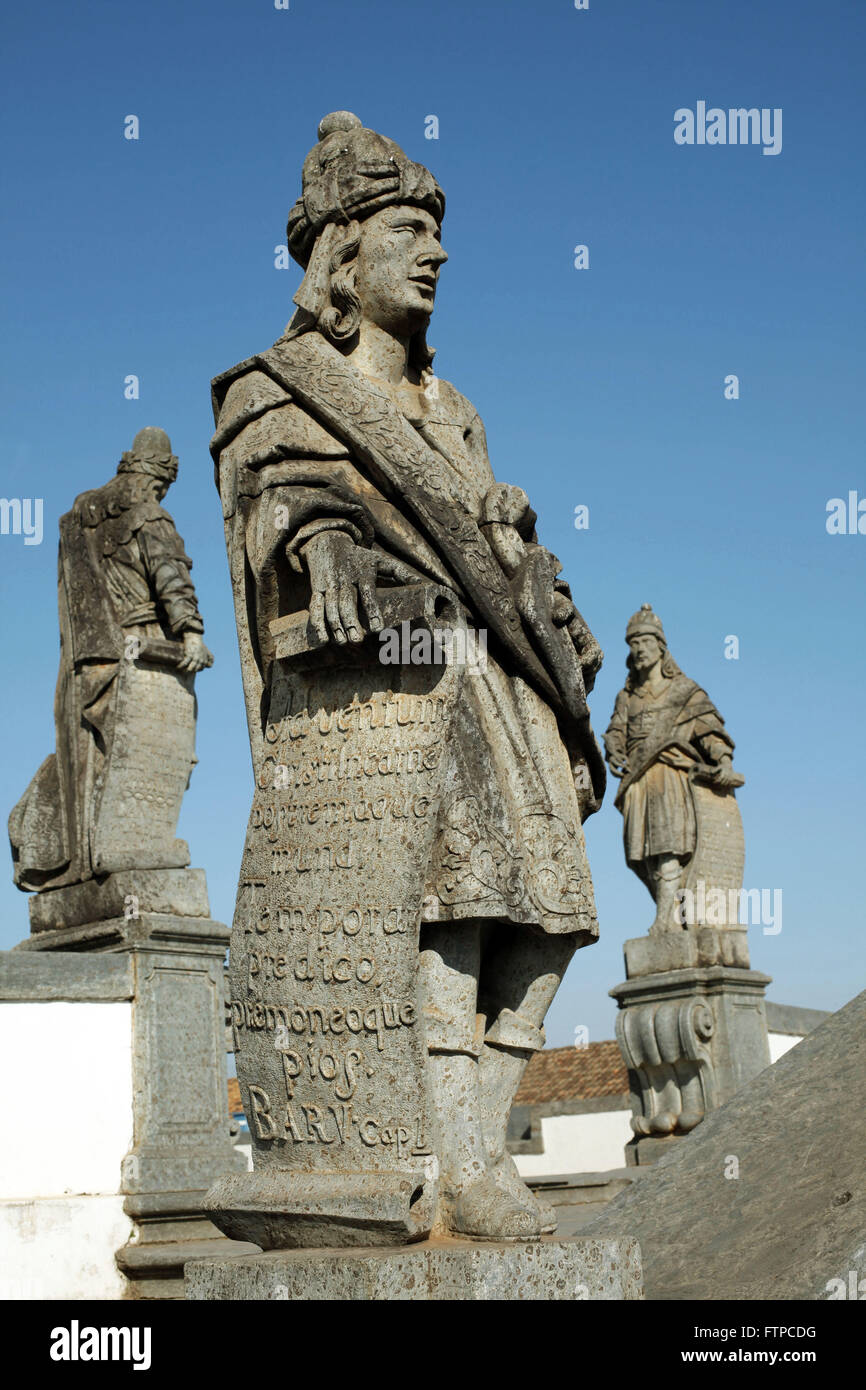 Prophet Baruch - sculpture carved by Aleijadinho in the Basilica of Bom ...