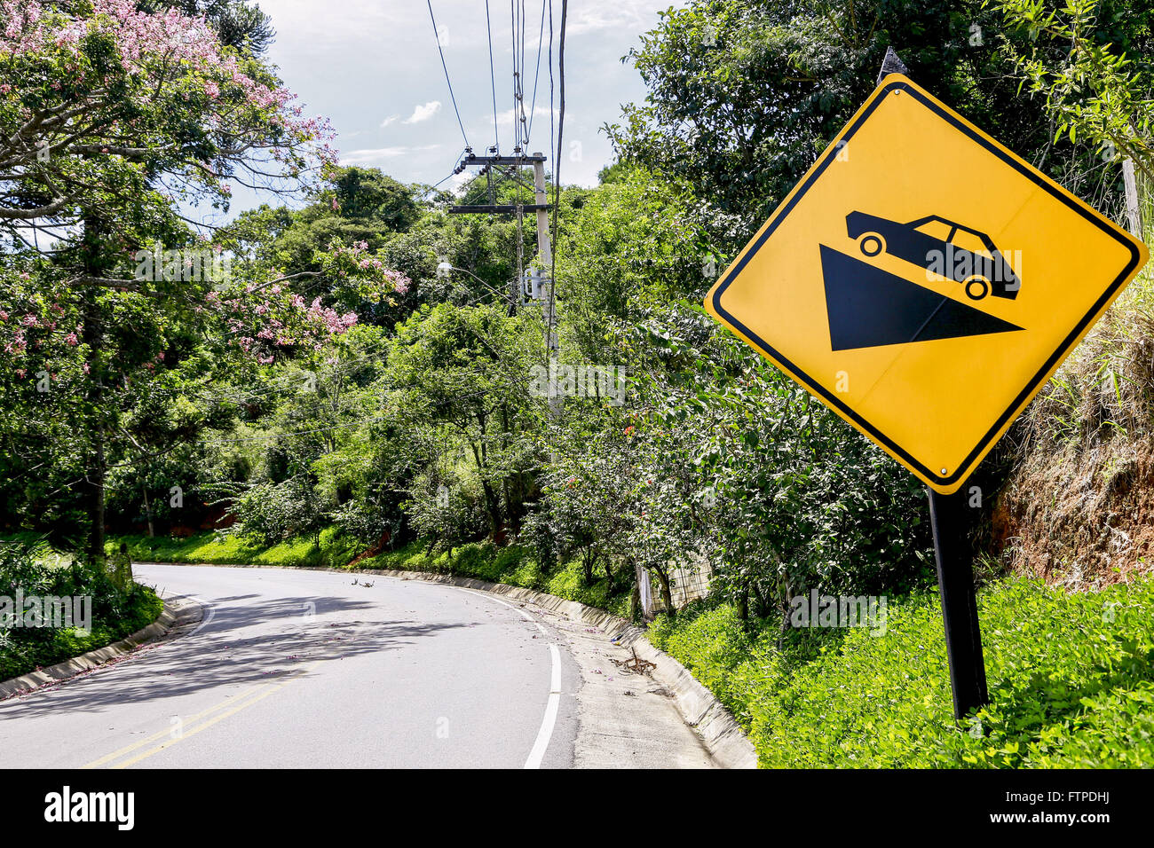 Plate signaling sharp incline in outer Darcy Penteado Stock Photo - Alamy
