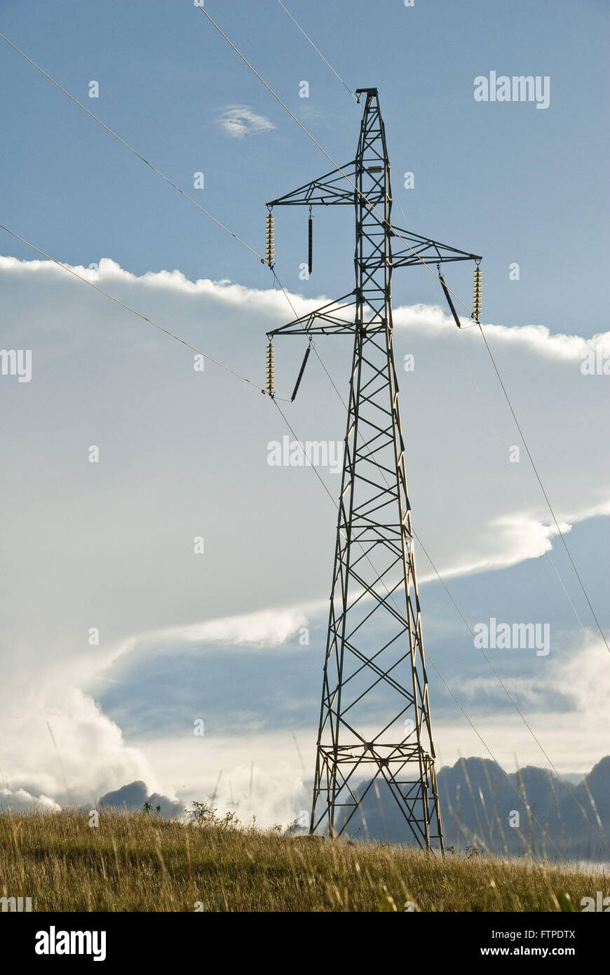 Tower of power transmission line Stock Photo - Alamy
