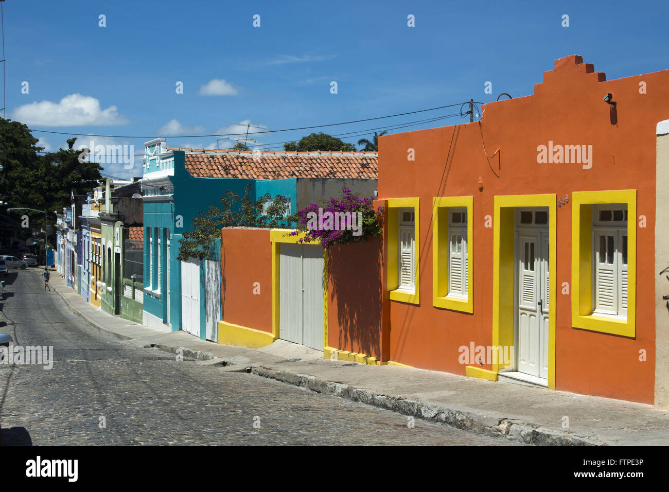 Historic houses in the January 27th Street Stock Photo - Alamy