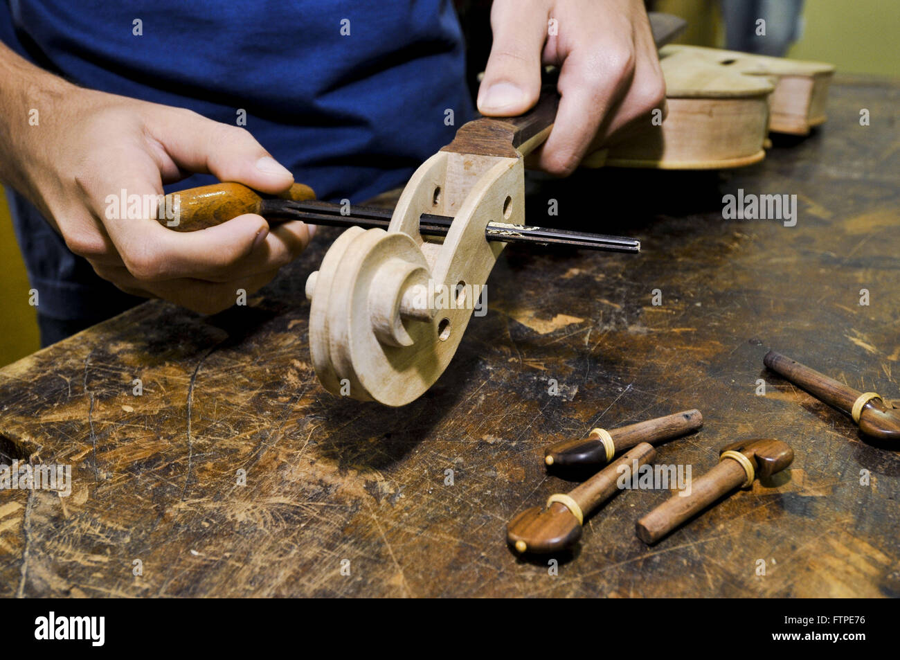 Shop luteria - Handmade manufacture of stringed instruments Stock Photo ...