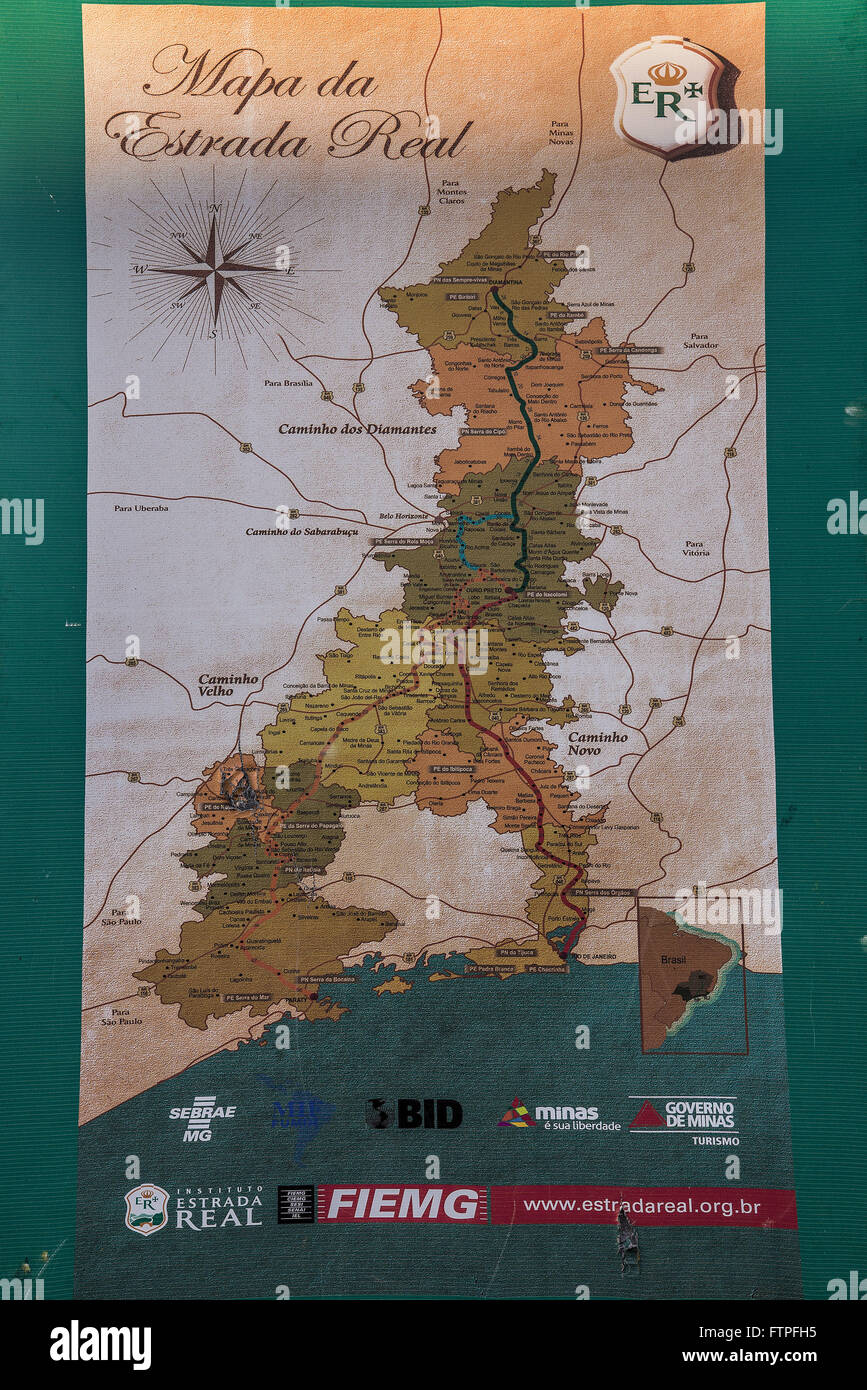 Map of Royal Road Stock Photo - Alamy