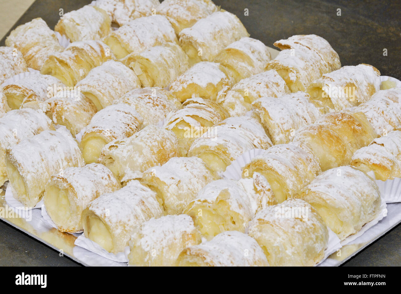Curly sweet milk and cream Stock Photo - Alamy