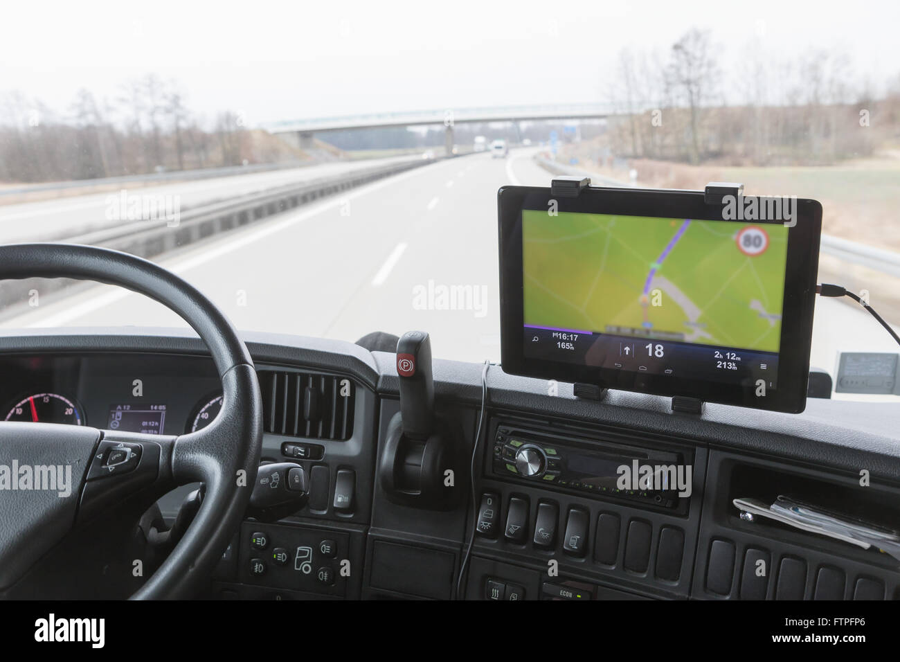 Transport lorry cab interior hi-res stock photography and images - Alamy