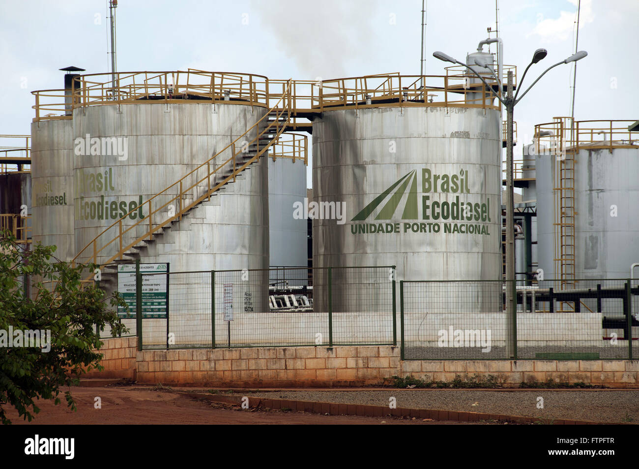 Storage tanks biodoiesel of Brazil Ecodiesel in Porto Nacional Stock ...