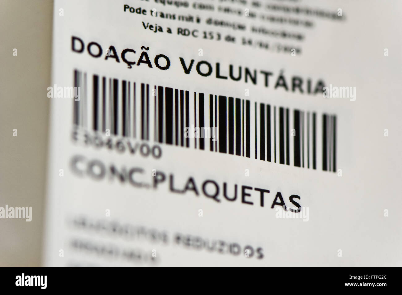 Platelet bag hi-res stock photography and images - Alamy